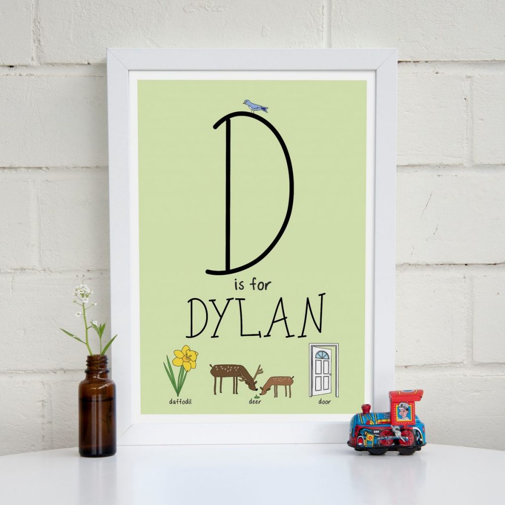 Custom Name Print: D is for - by Jana Rushforth