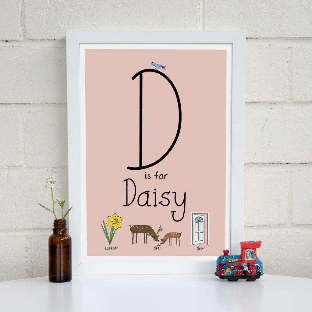 Custom Name Print: D is for - by Jana Rushforth