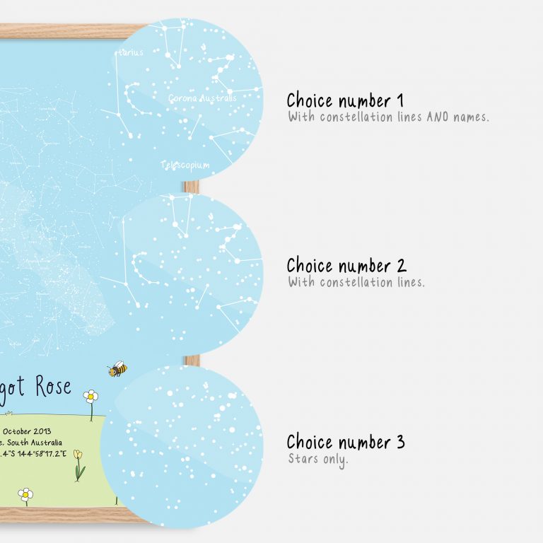 Custom Star Map Print - Outer Space - by Jana Rushforth