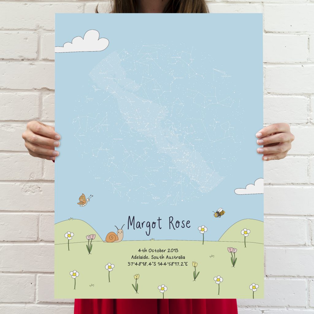 Custom Star Map Print - Outer Space - by Jana Rushforth